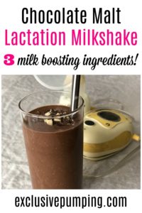 Chocolate Malt Lactation Milkshake - Exclusive Pumping