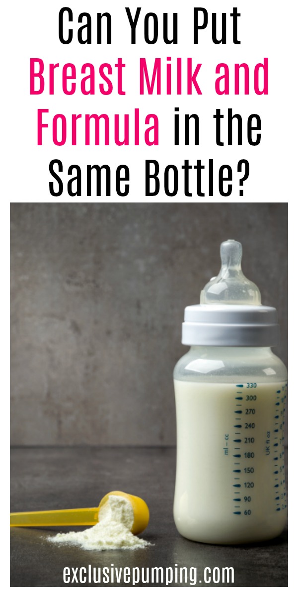 Supplementing Breast Milk with Formula - Exclusive Pumping