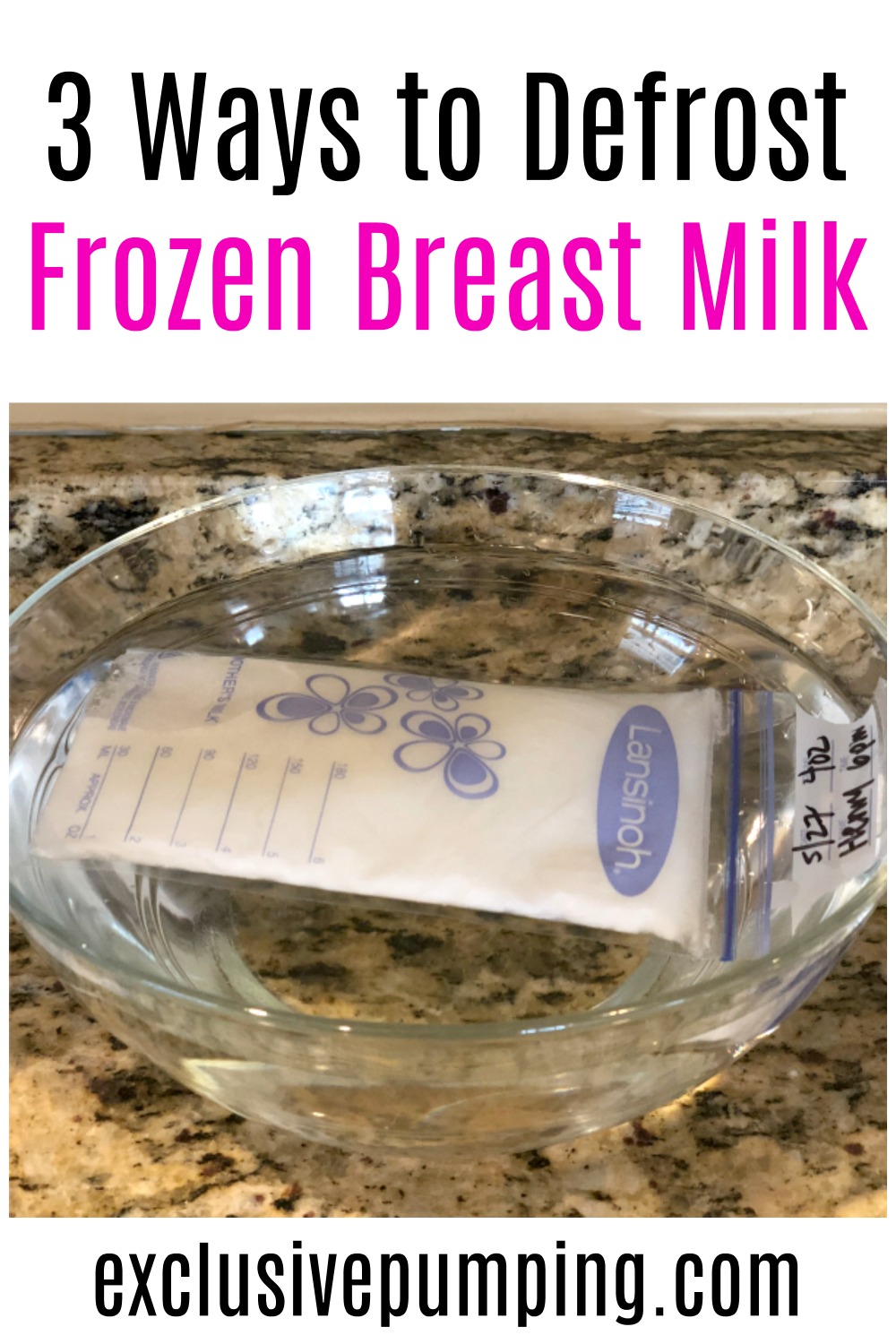 Thawing Breast Milk: 3 Different Ways - Exclusive Pumping