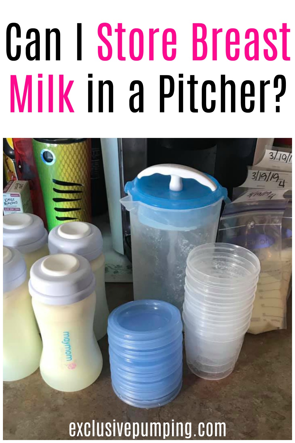The Pitcher Method: Storing Breast Milk in a Pitcher - Exclusive Pumping