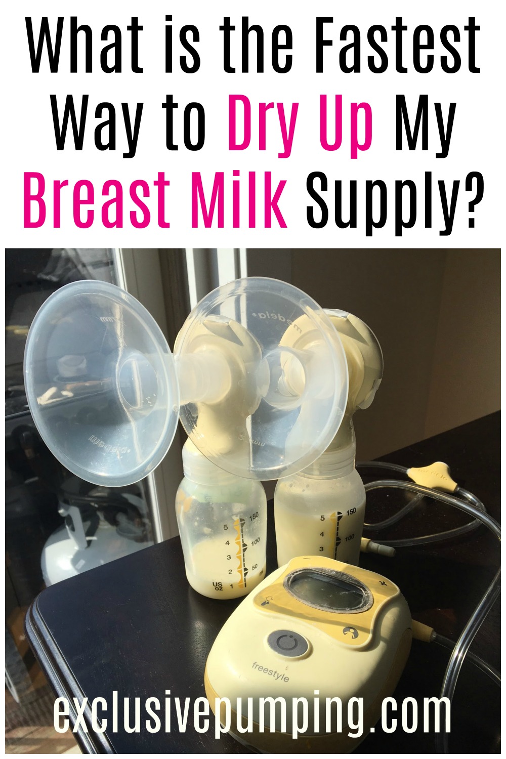 How to Wean from the Pump When You Are Exclusively Pumping