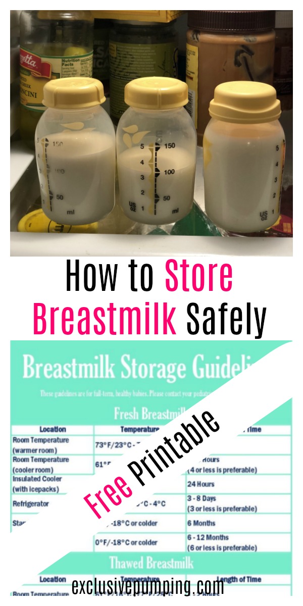 How to Store Breast Milk Safely - Exclusive Pumping