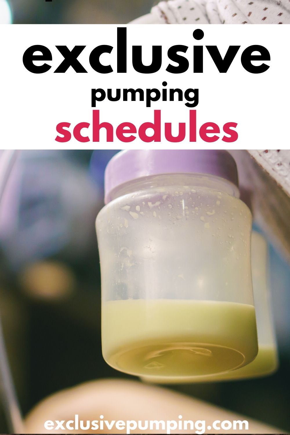 Sample Pumping Schedules - Exclusive Pumping