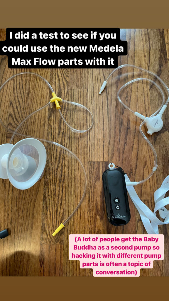 Using Medela Pump Parts with Baby Buddha - Exclusive Pumping